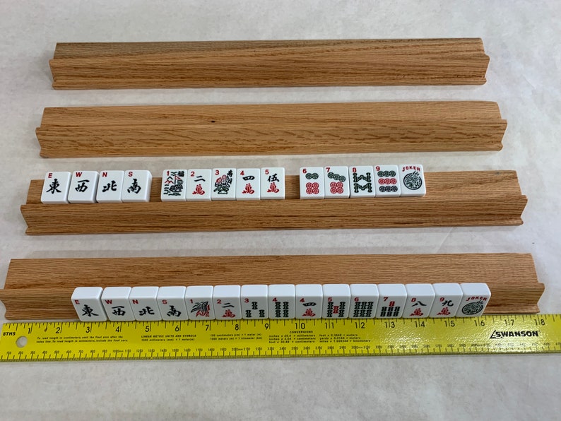 Oak Mahjong Racks - Etsy