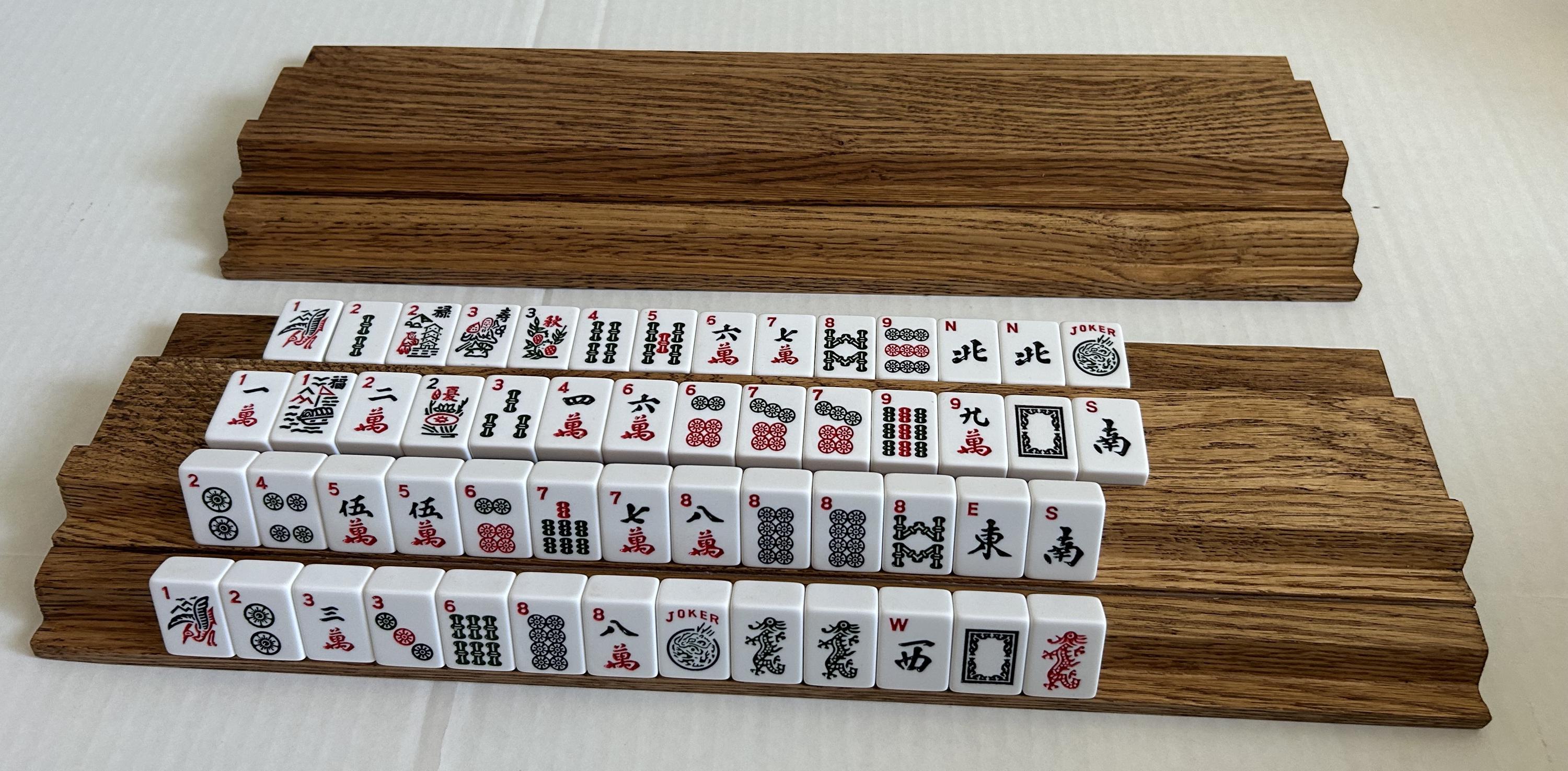 A Set of Two (2) Siamese Mahjong Racks Made for Two Players. - Etsy
