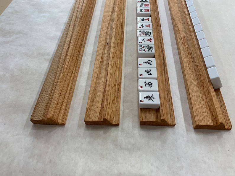 Oak Mahjong Racks - Etsy