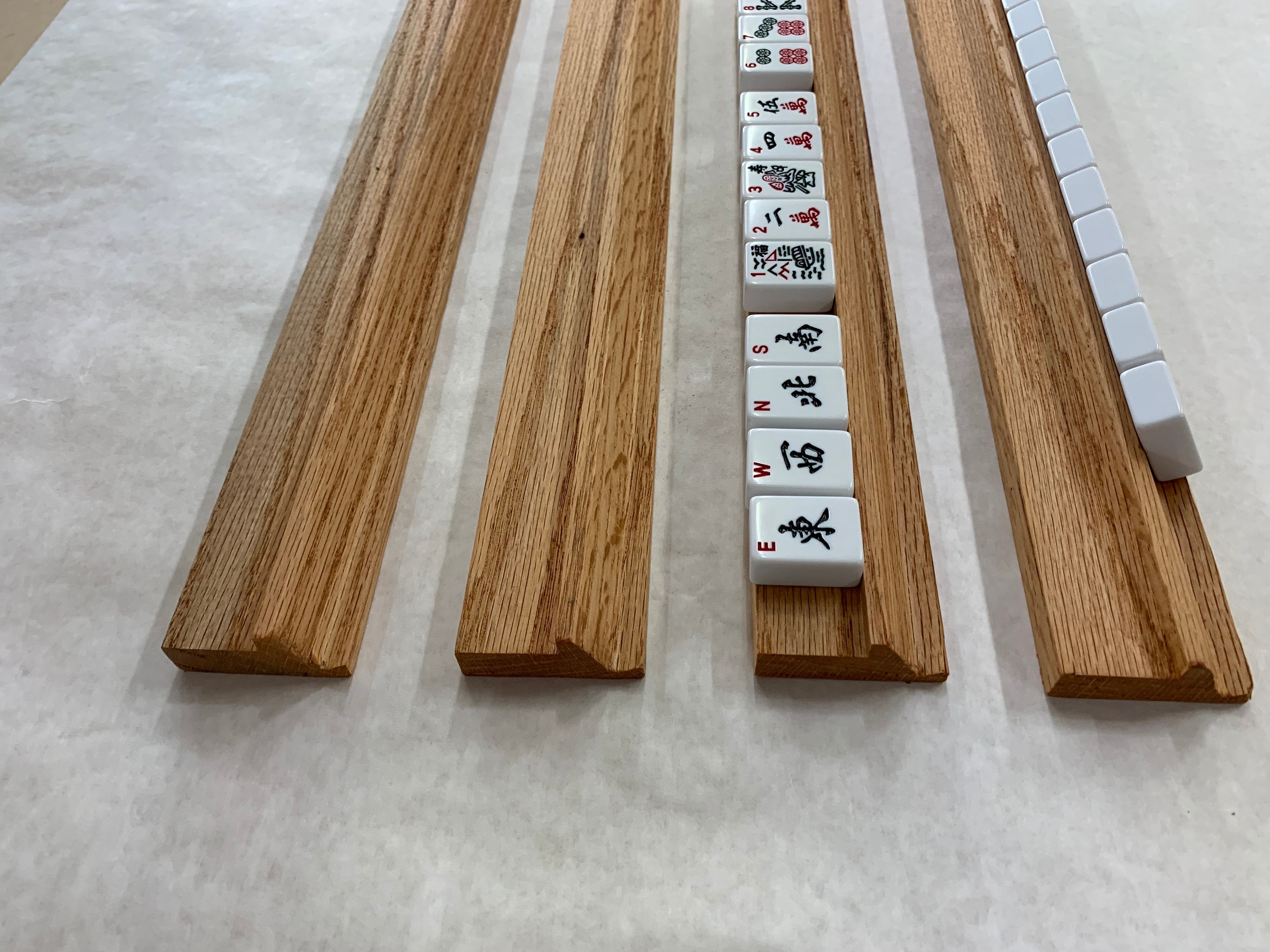 Oak Mahjong Racks - Etsy