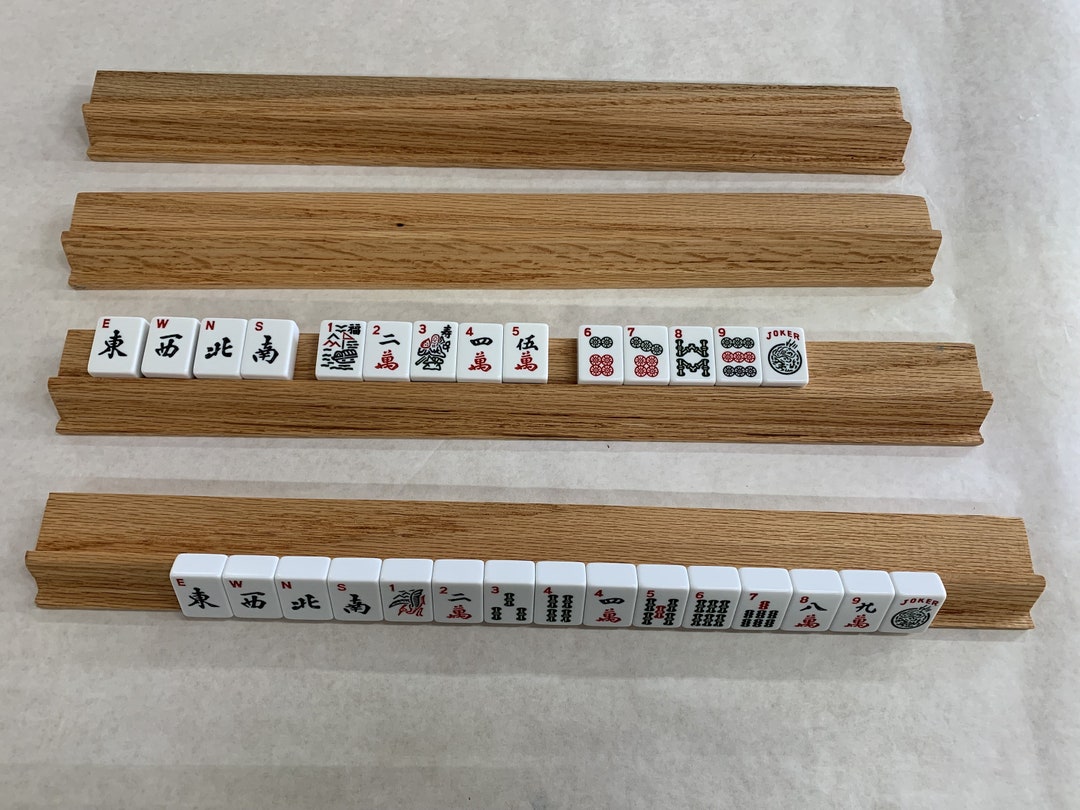 Oak Mahjong Racks - Etsy