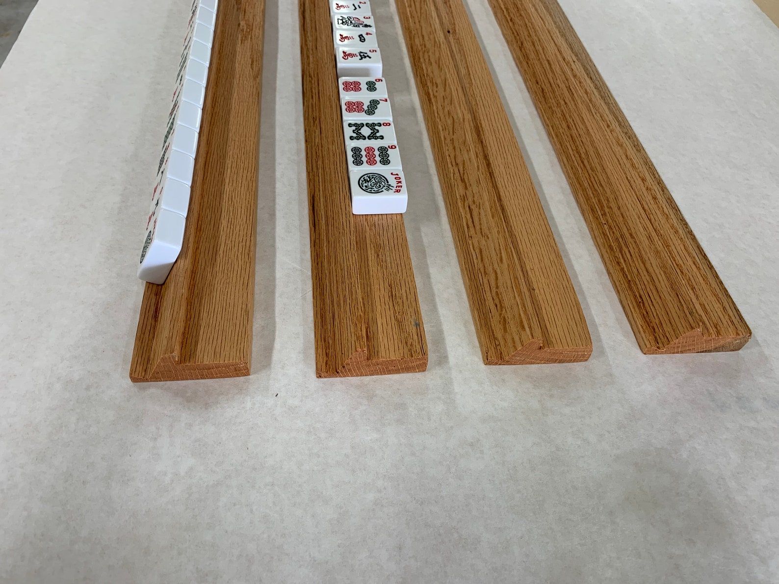 Oak Mahjong Racks - Etsy