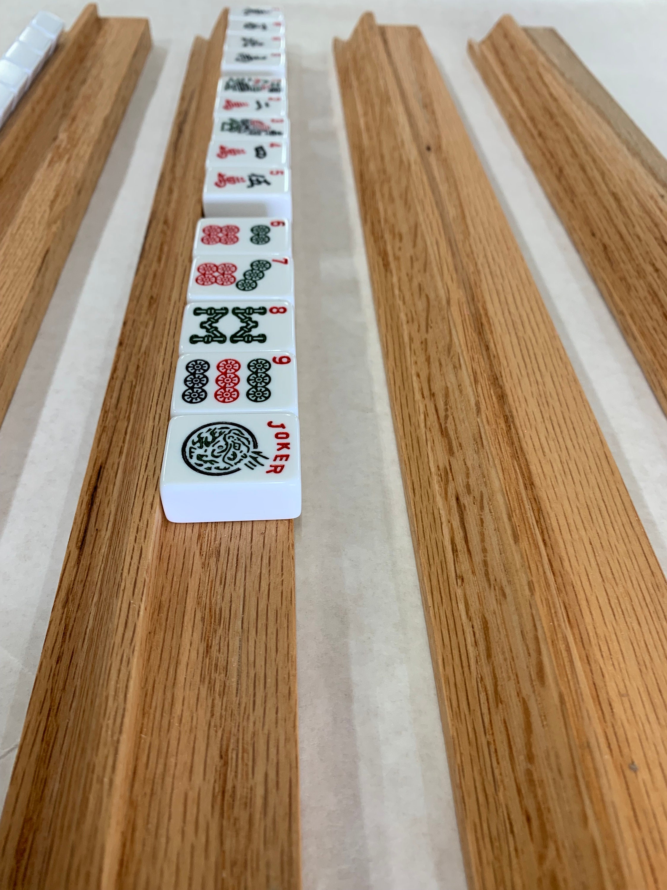 Oak Mahjong Racks - Etsy