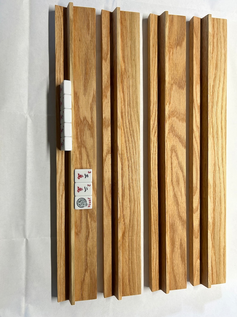 Large Oversized Oak Mahjong Racks for Larger Tiles - Etsy