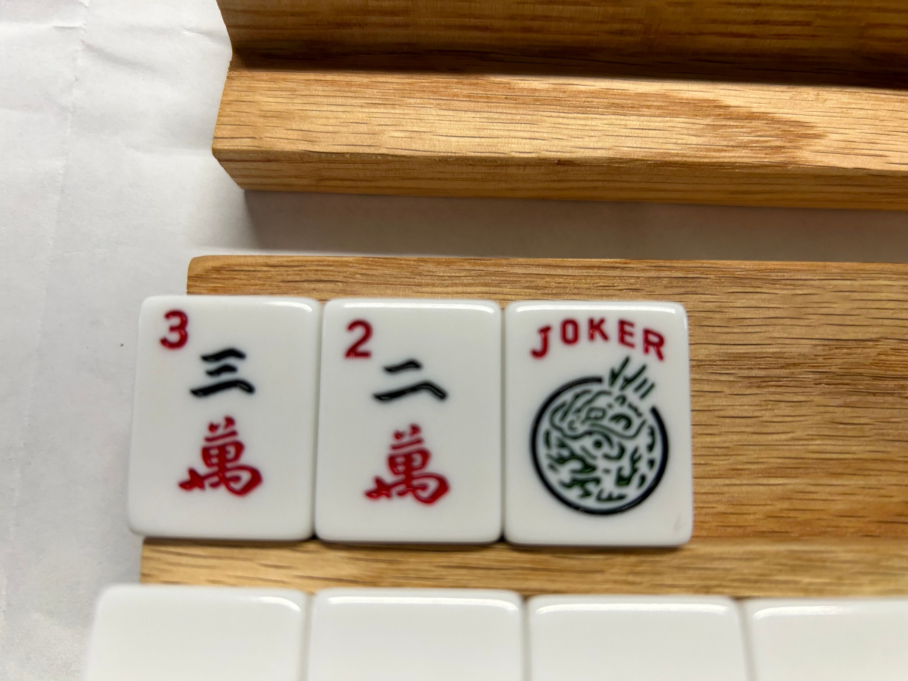 Large Oversized Oak Mahjong Racks for Larger Tiles - Etsy