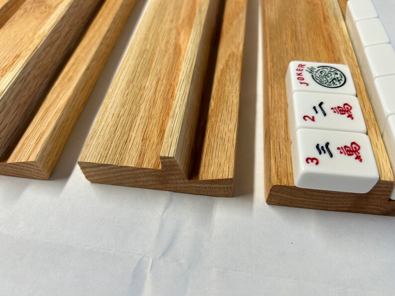 Large Oversized Oak Mahjong Racks for Larger Tiles - Etsy