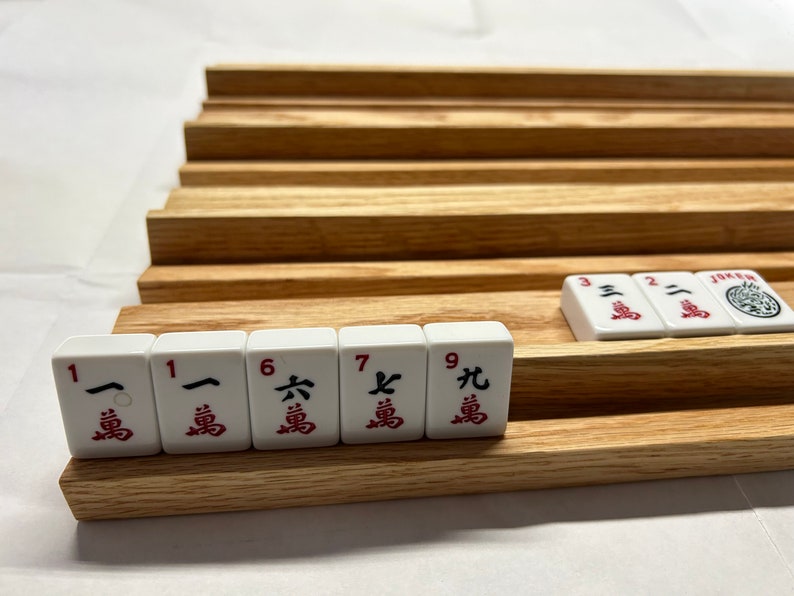 Large Oversized Oak Mahjong Racks for Larger Tiles - Etsy