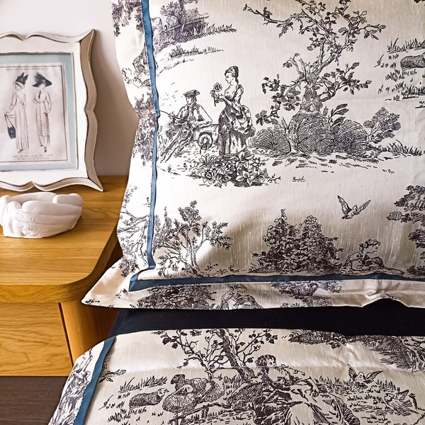 Toile Bedding - Etsy