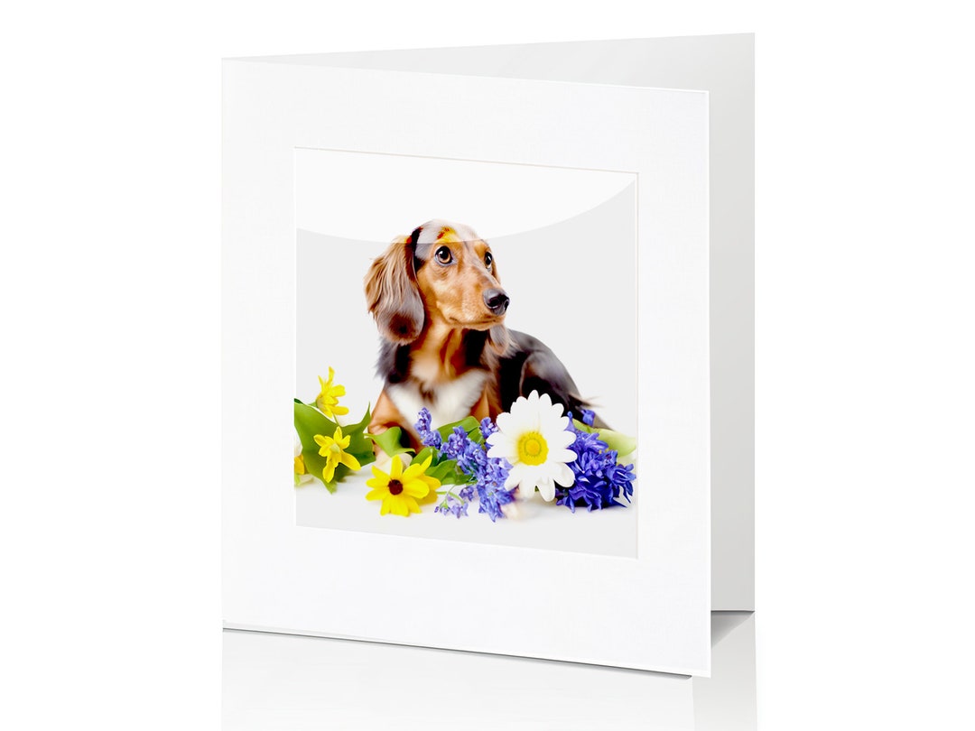 Dachshund Weiner Dog Birthday Card Handmade Dog Blank Greeting Card - Etsy