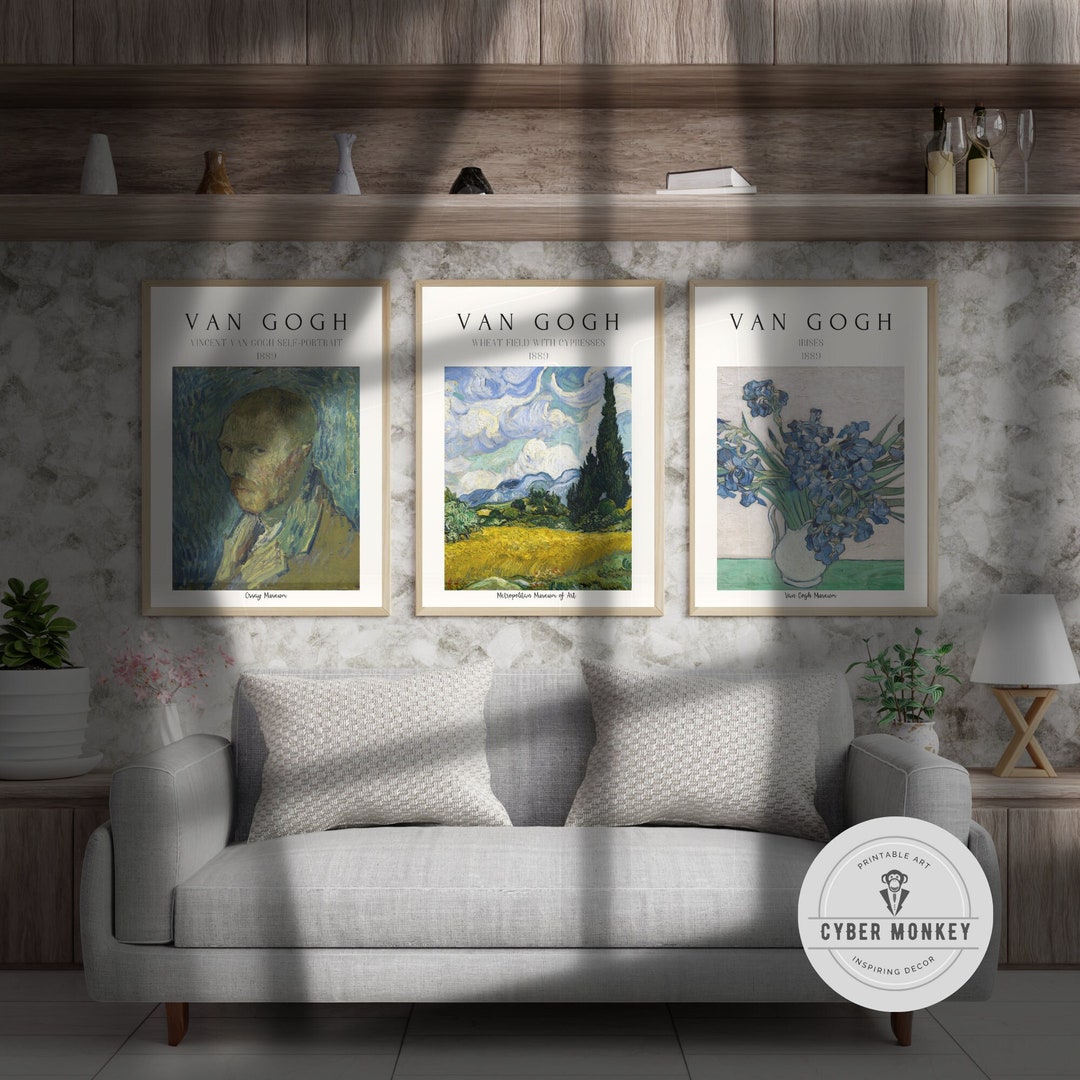 Van Gogh Poster, Van Gogh Exhibition Art, Gallery Wall Art, Museum ...