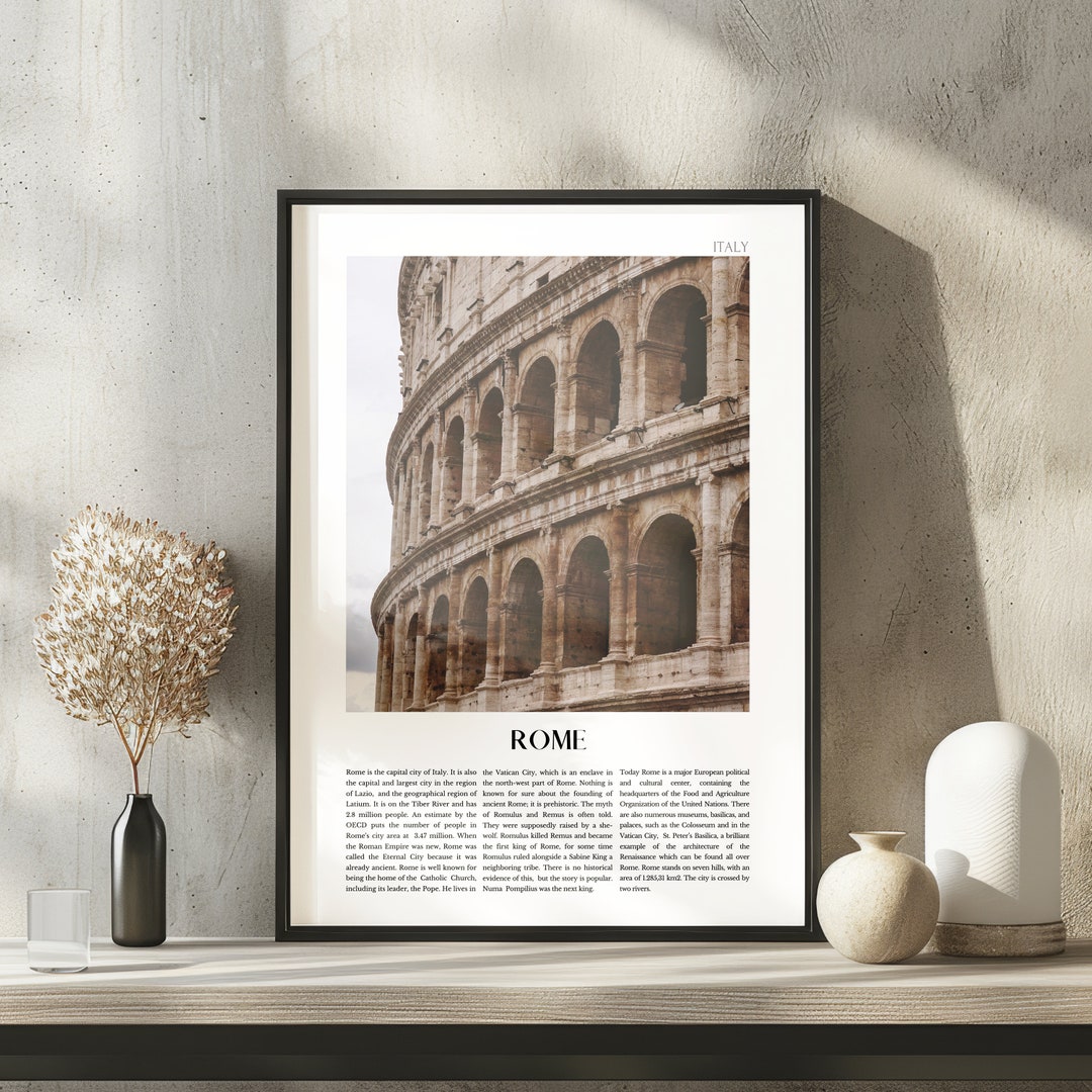 Rome Wall Art, Rome Print, Italy Wall Art Rome Print, Rome Travel Print ...