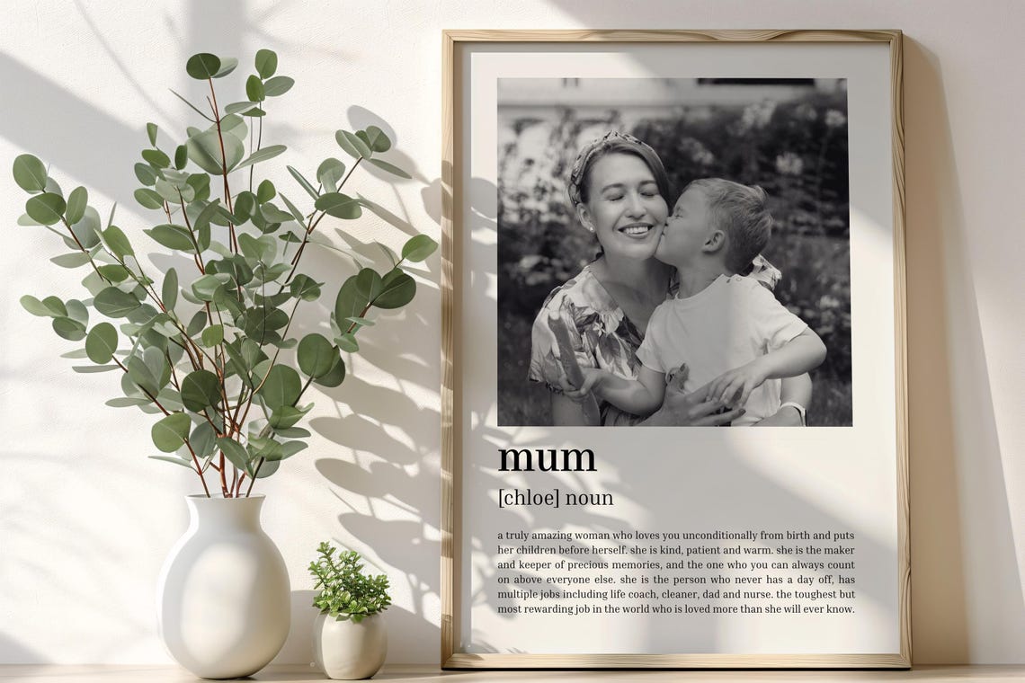 Custom Mum Definition Print, Personalized Definition Print, Quote Print ...