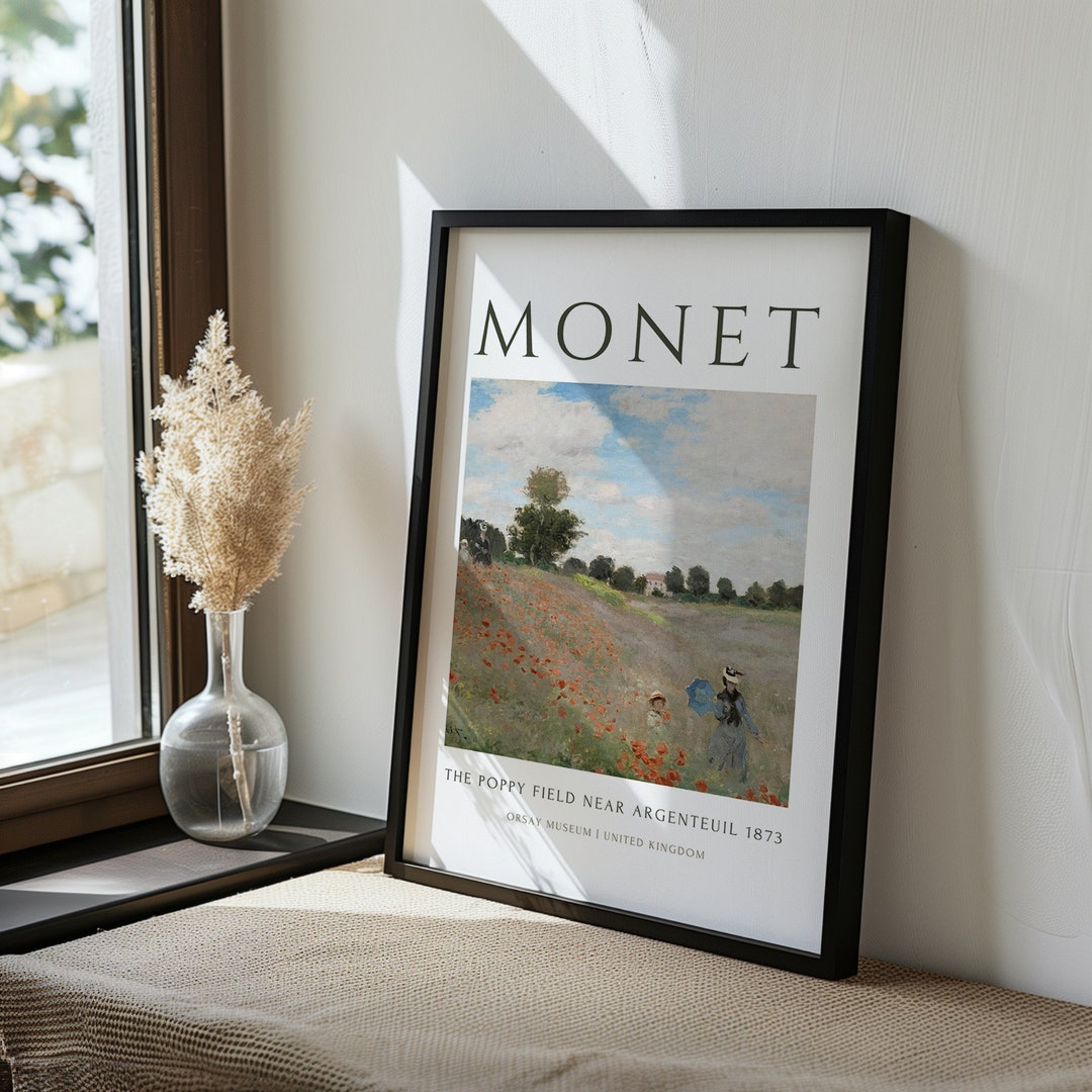 Monet Print, Claude Monet Exhibition Poster, Giclée Art Print, Monet ...