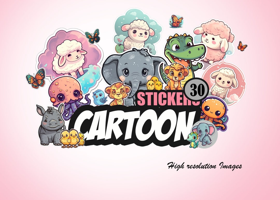 Cartoon Stickers Collection, Original Cartoon, High Resolution Cartoons ...