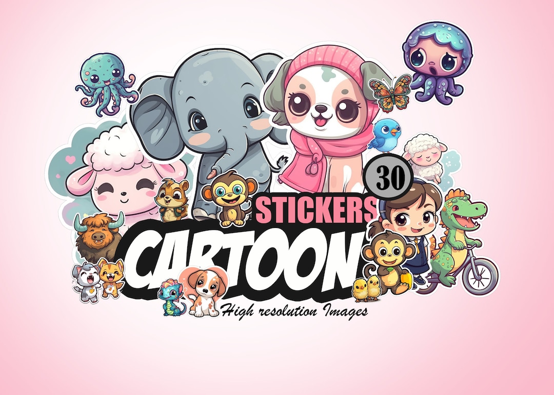 Cartoon Stickers Collection, Original Cartoon, High Resolution Cartoons ...