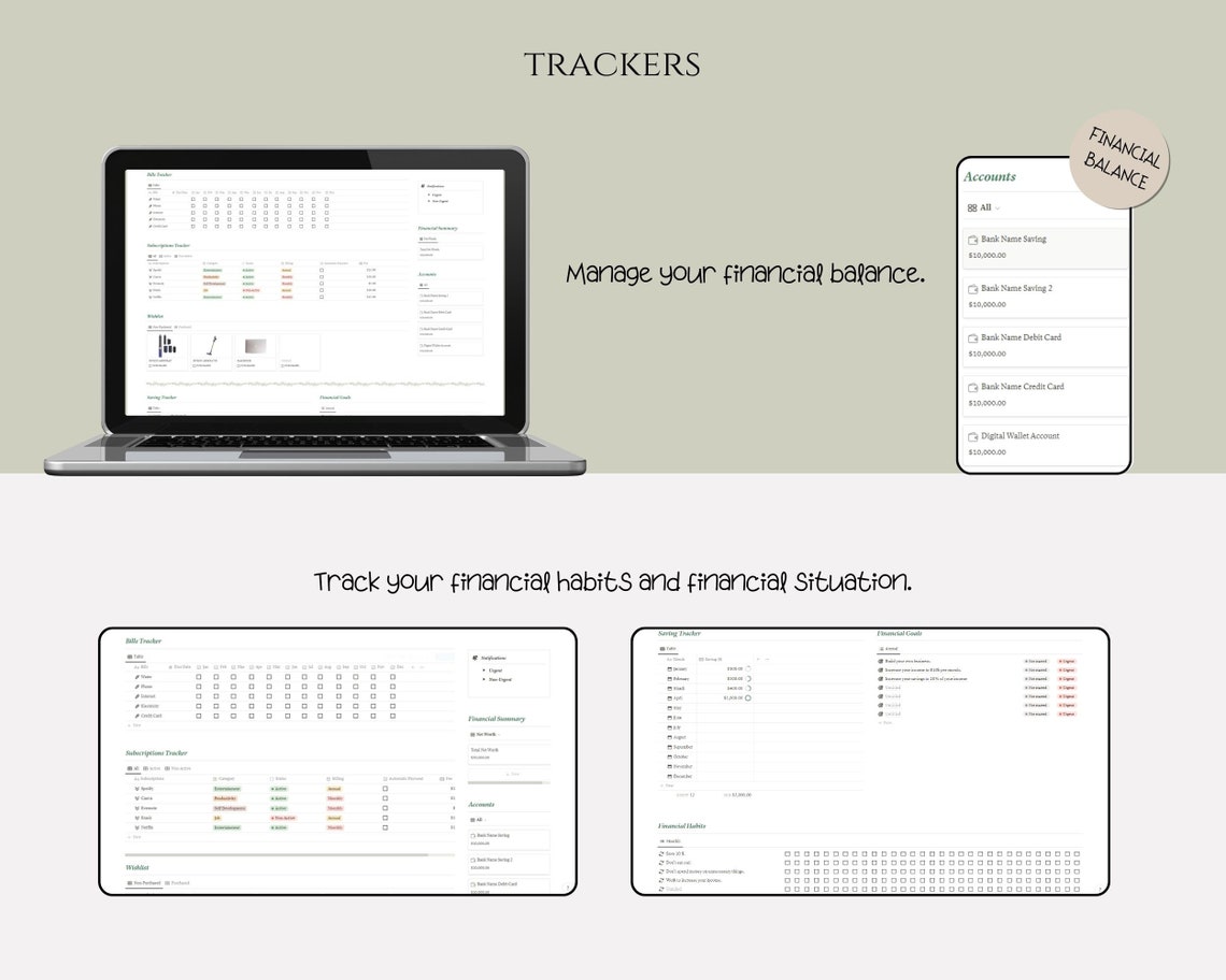Notion Template Personal Finance Tracker Budget Tracker, Income and ...