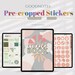 500 Pre-cropped Digital Planner Stickers, Digital Stickers Book Foor ...