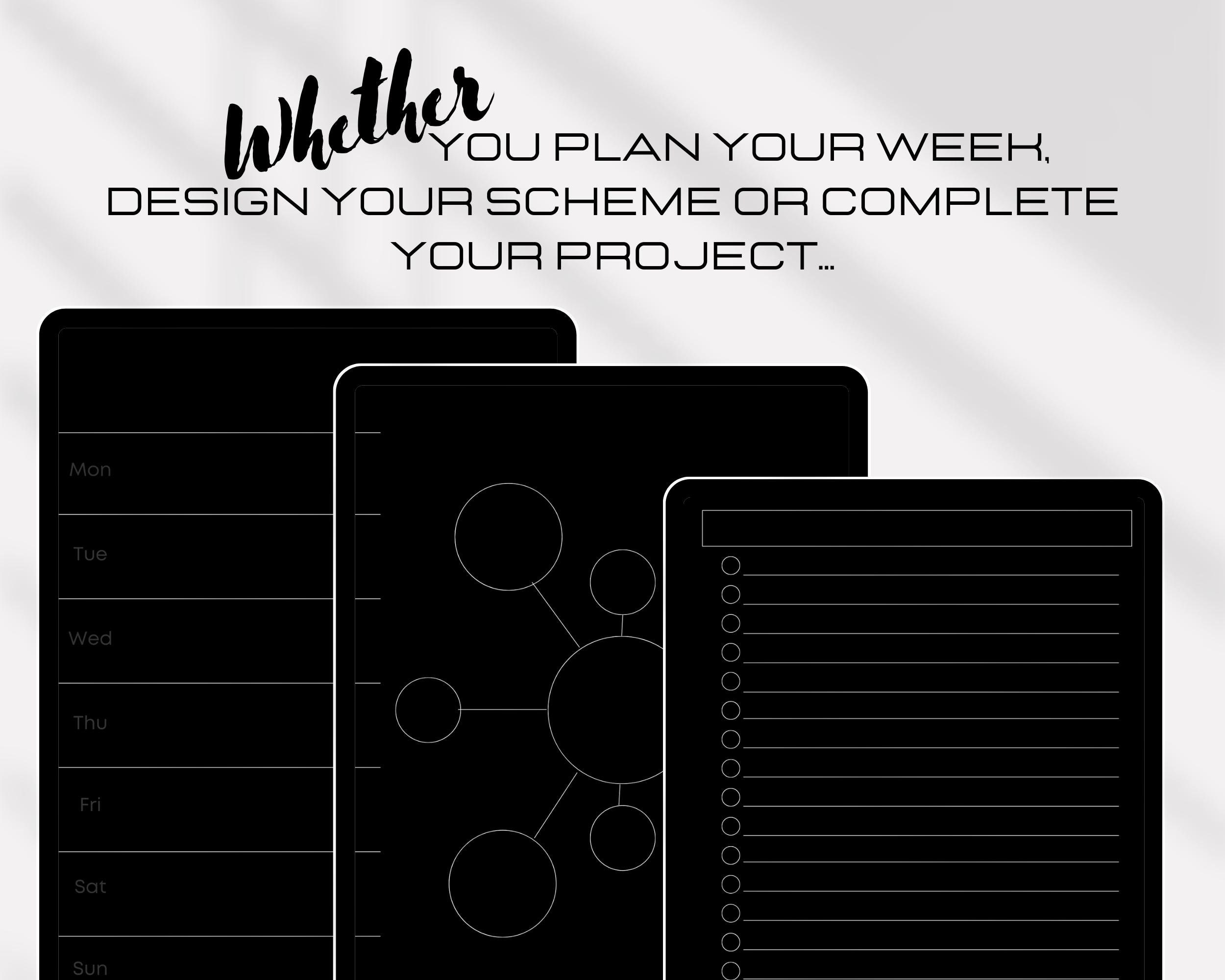 Digital Note Paper Dark Mode, Digital Notes, Note Paper, Lined, Grid ...