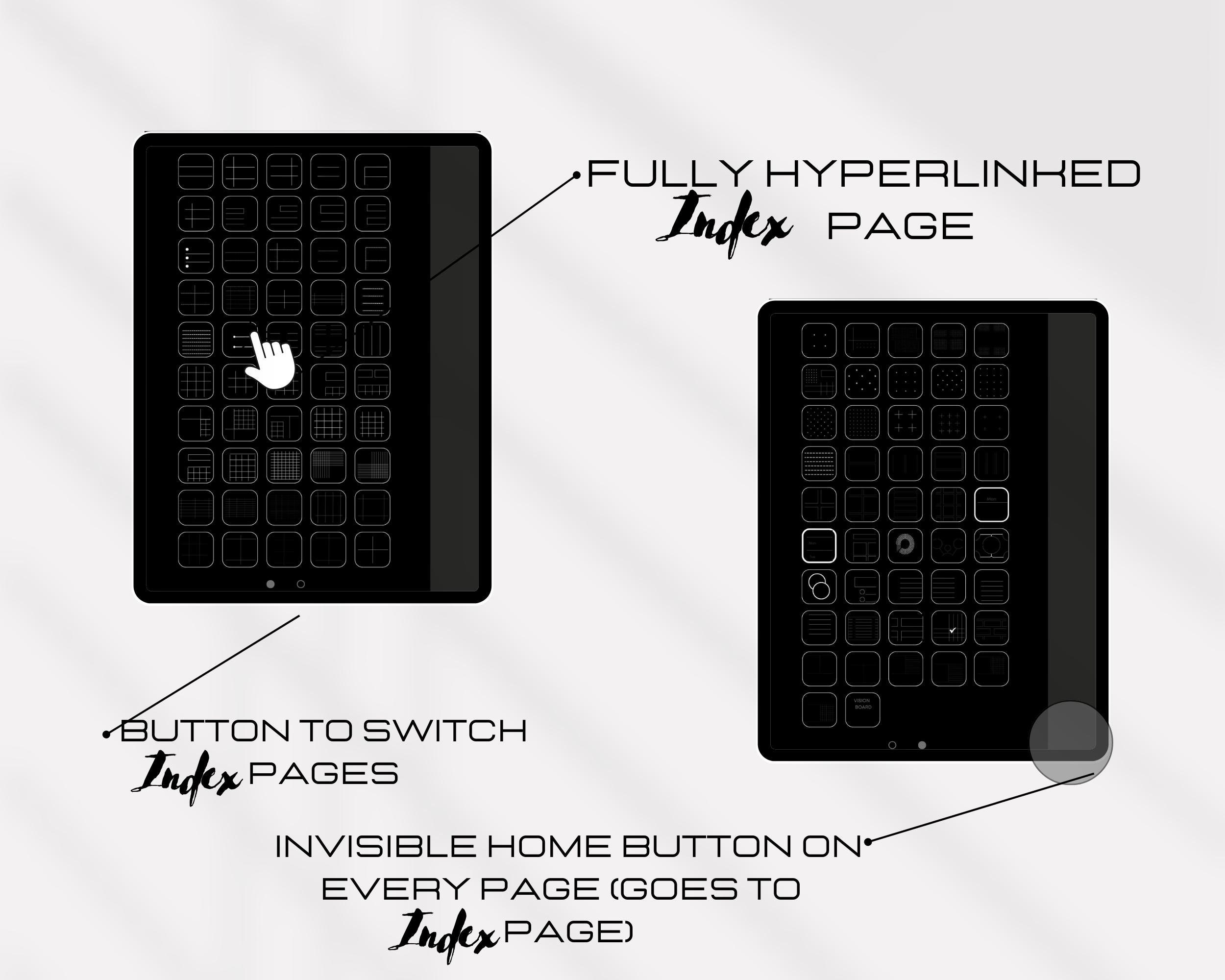 Digital Note Paper Dark Mode, Digital Notes, Note Paper, Lined, Grid ...