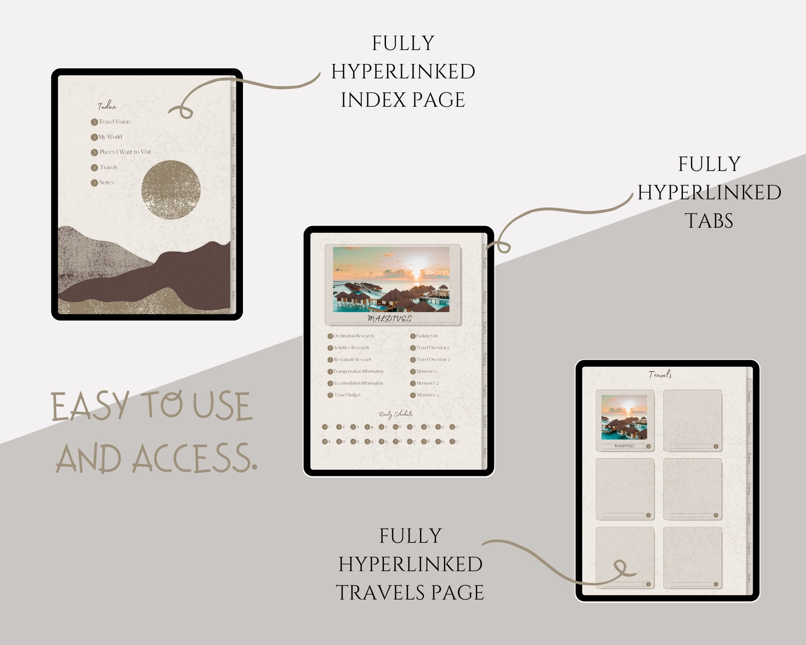 Digital Travel Journal | Travel Planner | Vacation Planner | Travel ...