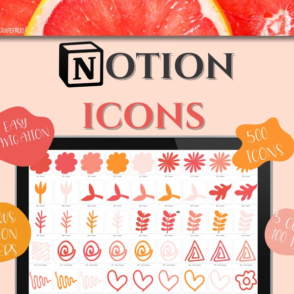 Red Notion Template - Etsy