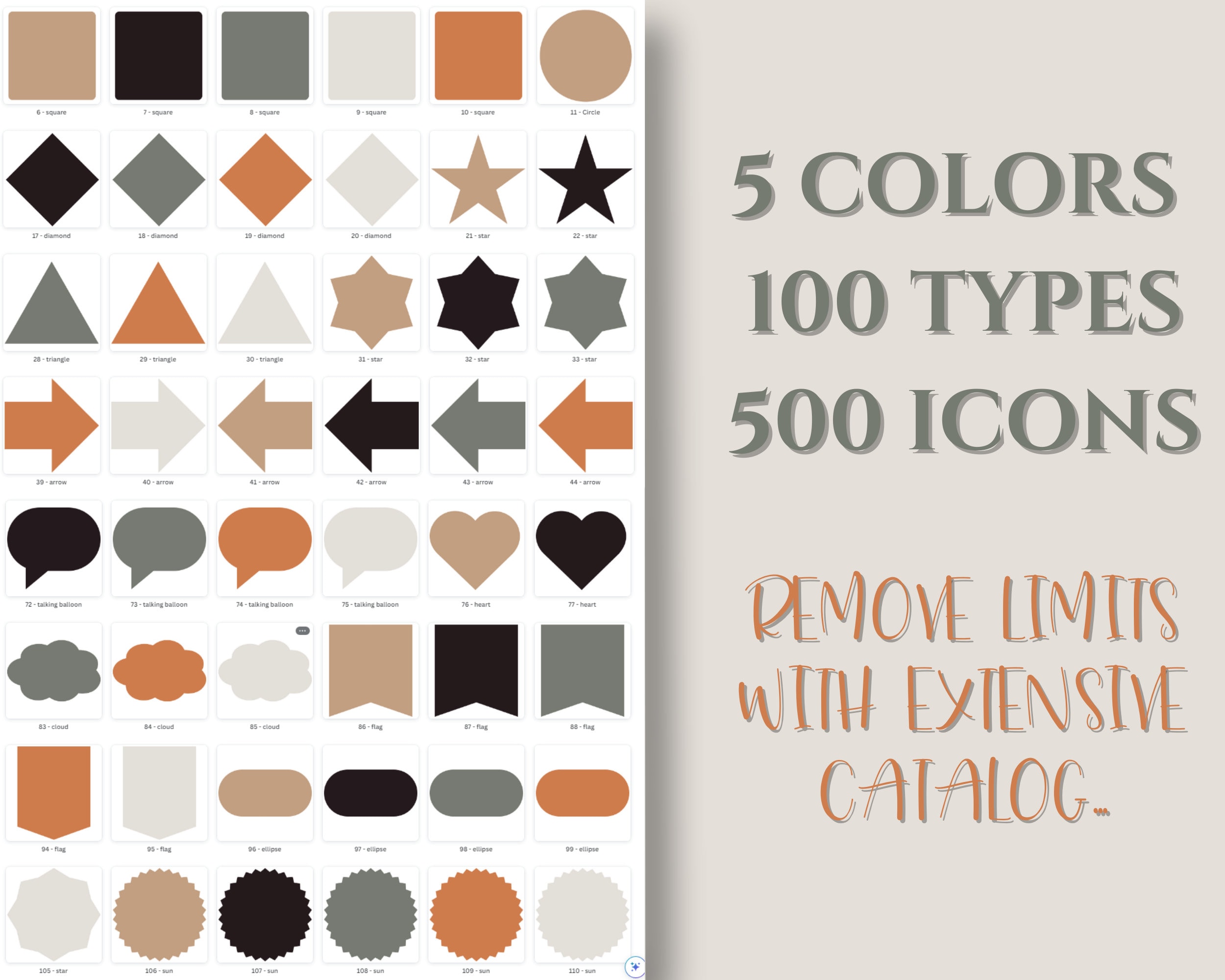 Notion Icons Fox Edition Notion Template Icons Planner - Etsy