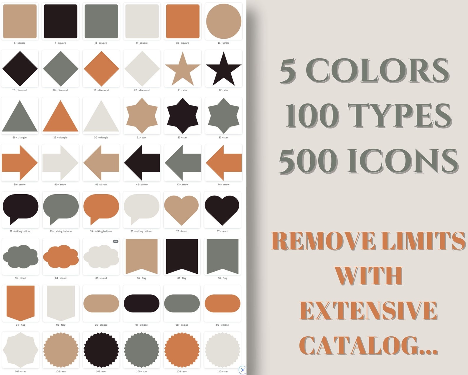 Notion Icons, Fox Edition, Notion Template Icons, Planner Icons, Notion ...