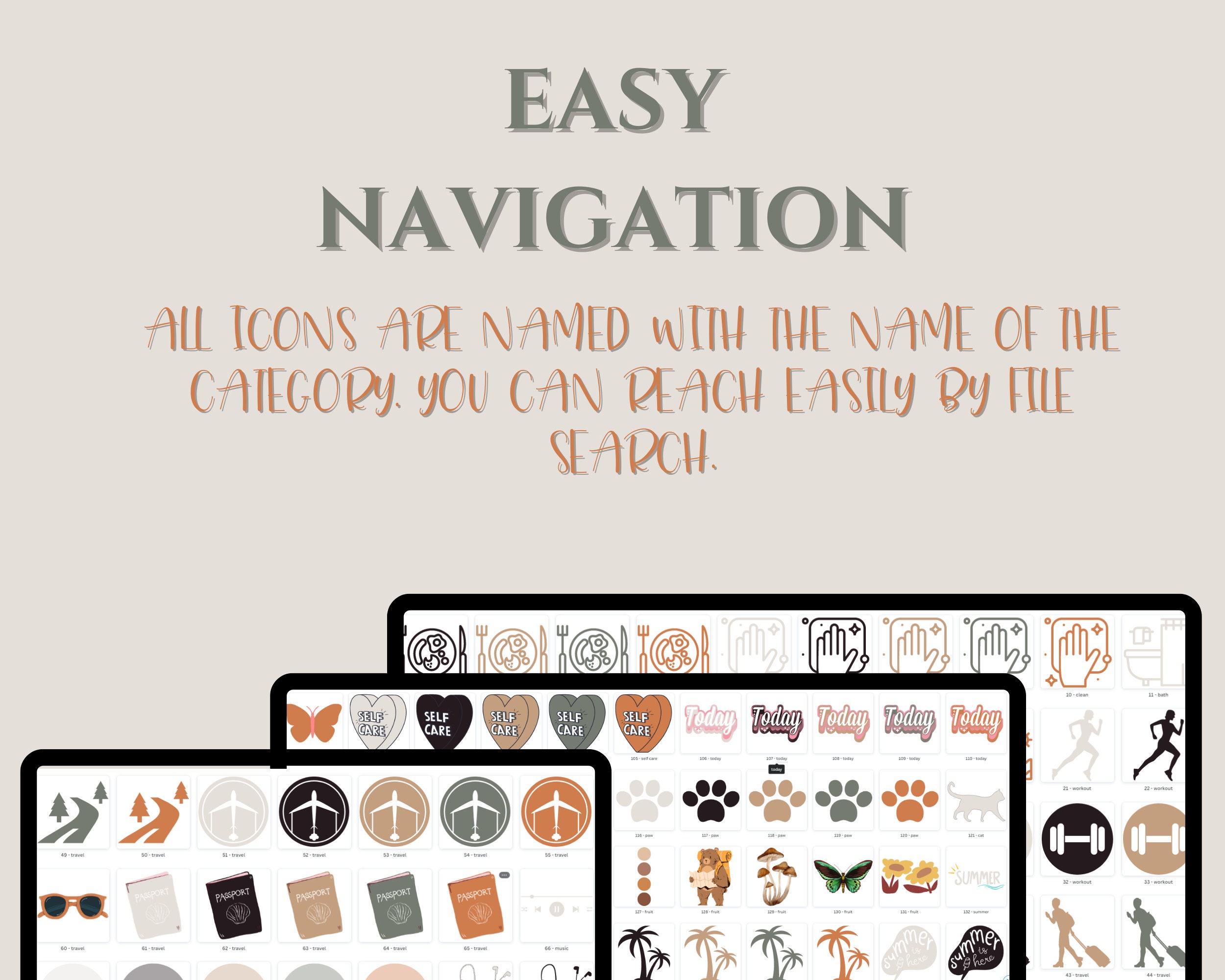Notion Icons Fox Edition Notion Template Icons Planner - Etsy