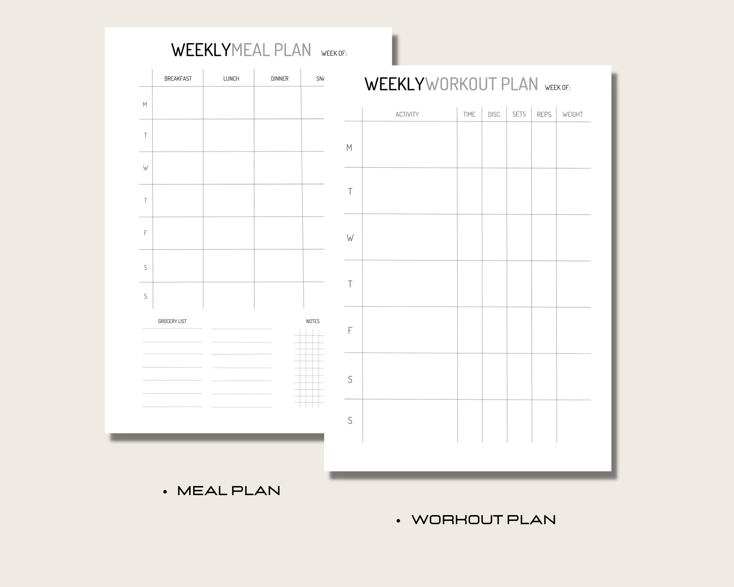 Ultimate Printable Planner Bundle, Printable Life Planner, Digital Goal ...