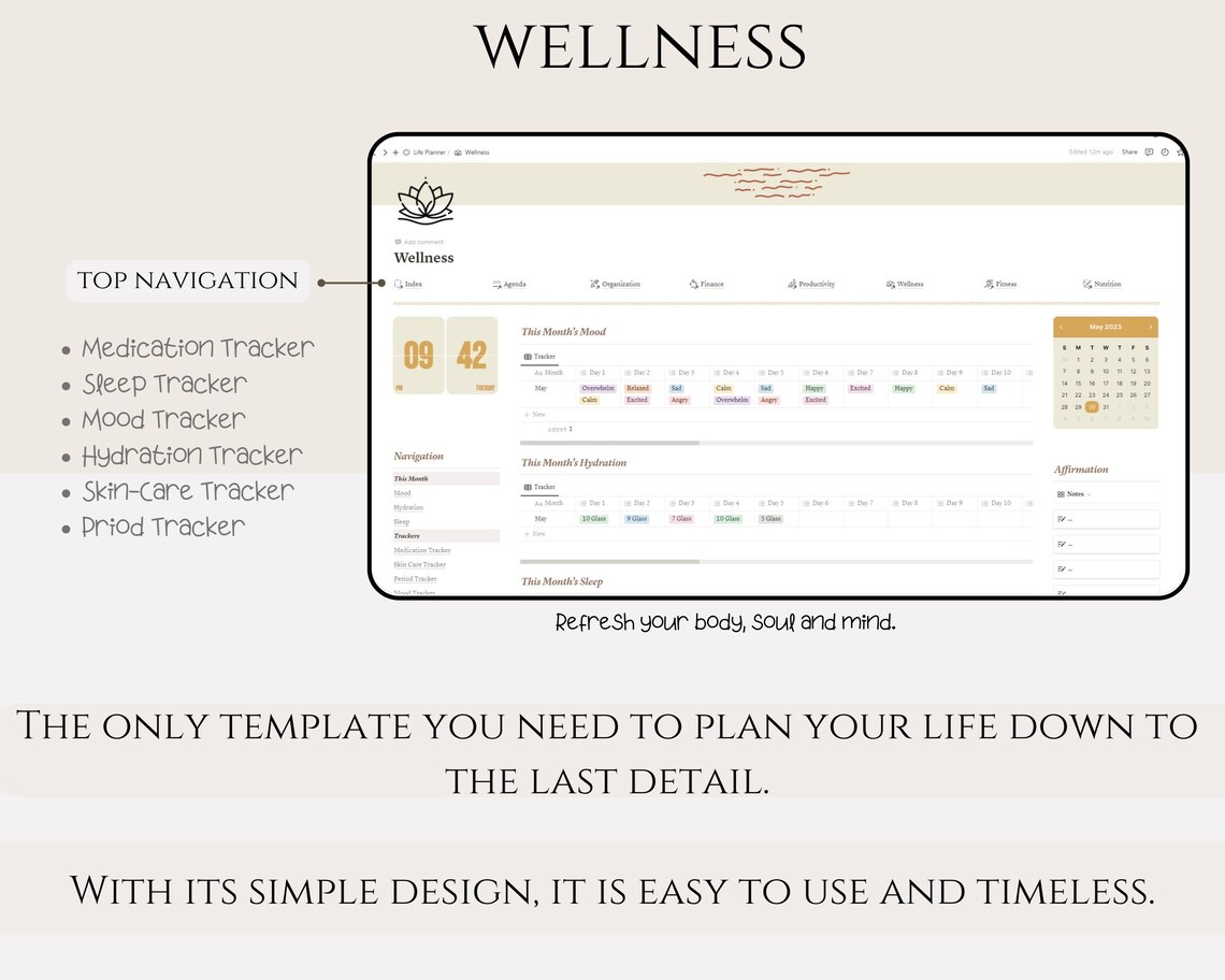 Notion Template Ultimate Life Planner All in One Template - Etsy