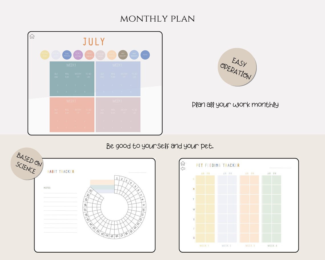 ADHD Planner, ADHD Digital Planner for Ipad, Downloadable Planner, ADHD ...