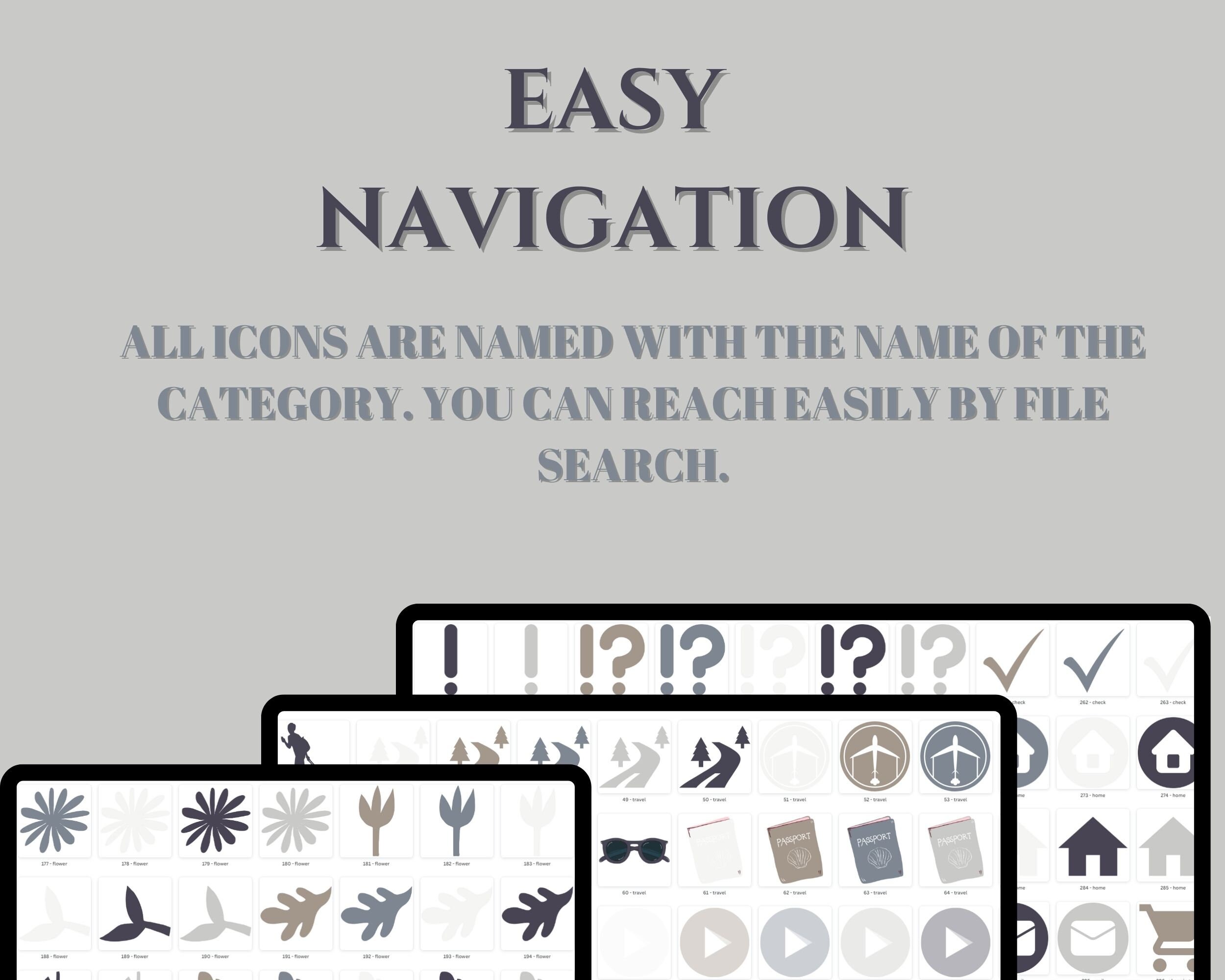 Notion Icons, Crab Edition, Notion Template Icons, Planner Icons ...