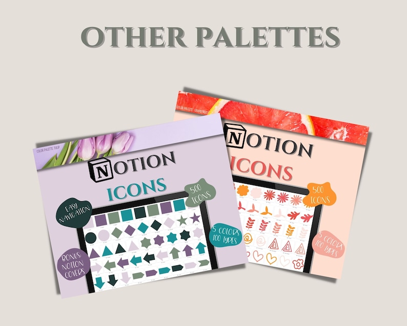 Notion Icons, Fox Edition, Notion Template Icons, Planner Icons, Notion ...