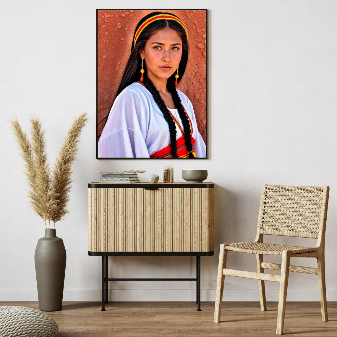 Berber Amazigh Woman Poster | Amazigh Woman Illustration | Moroccan ...