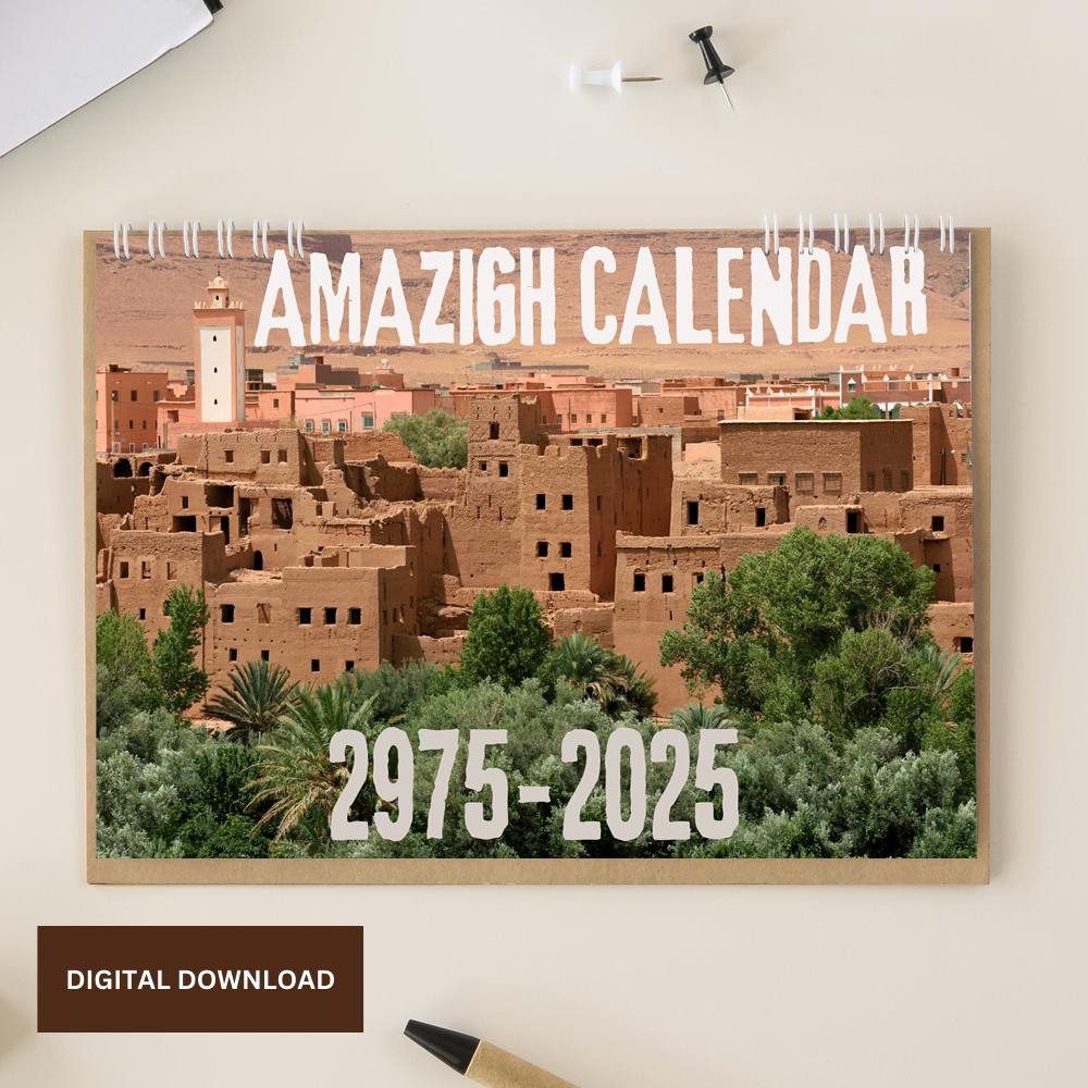 2025 Amazigh Berber Calendar (tifinagh & Latin) - Printable Home and Office Décor - Etsy