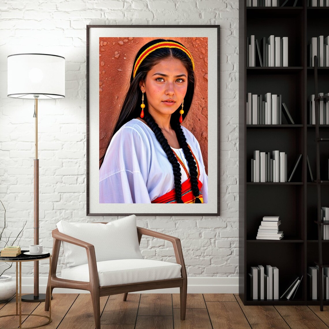 Berber Amazigh Woman Poster | Amazigh Woman Illustration | Moroccan ...
