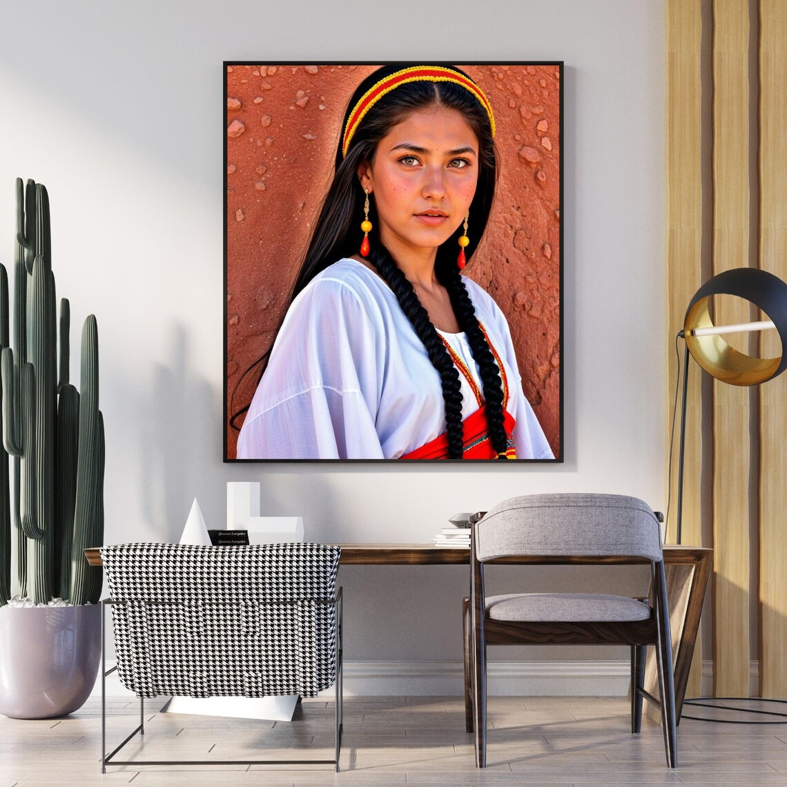 Berber Amazigh Woman Poster | Amazigh Woman Illustration | Moroccan ...