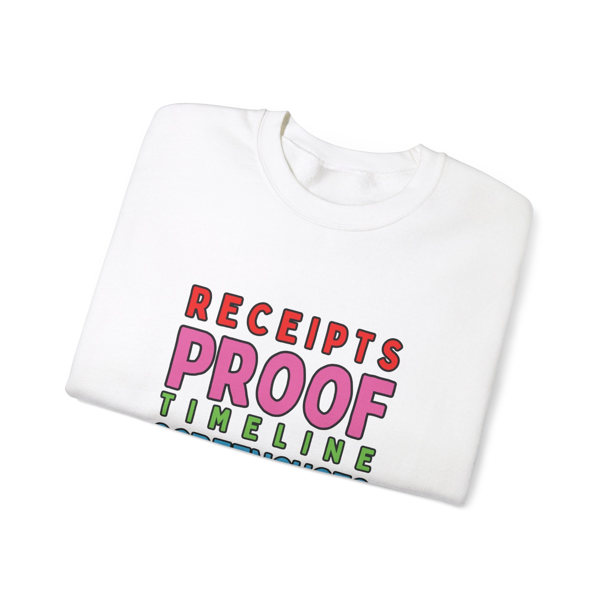 Receipts Proof Timeline Screenshots Sweatshirt Bravo RHOSLC Gift ...