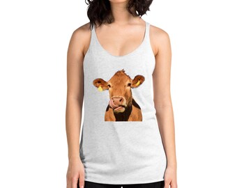 Hay Girl Hay Cow Tank Top Funny Racerback Tanks for Women Country Girl ...