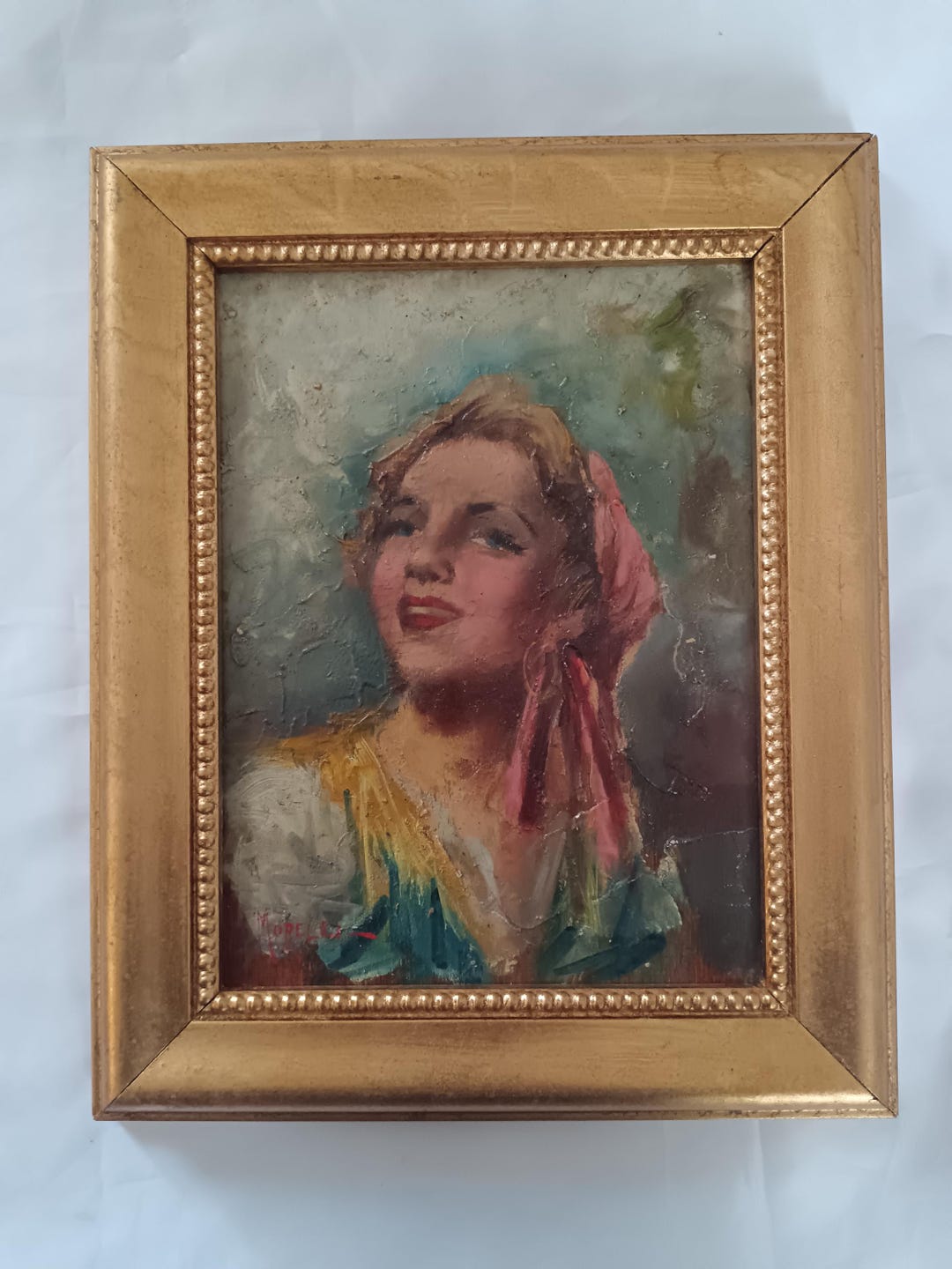 Morelli (20th Century) Oil Painting on Wood, First Half of the ...