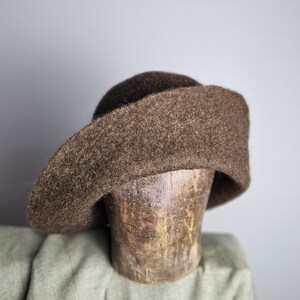 Medieval Hand Felted Pilgrim Hat, Historical Hat, Wide Brim Gar - Etsy