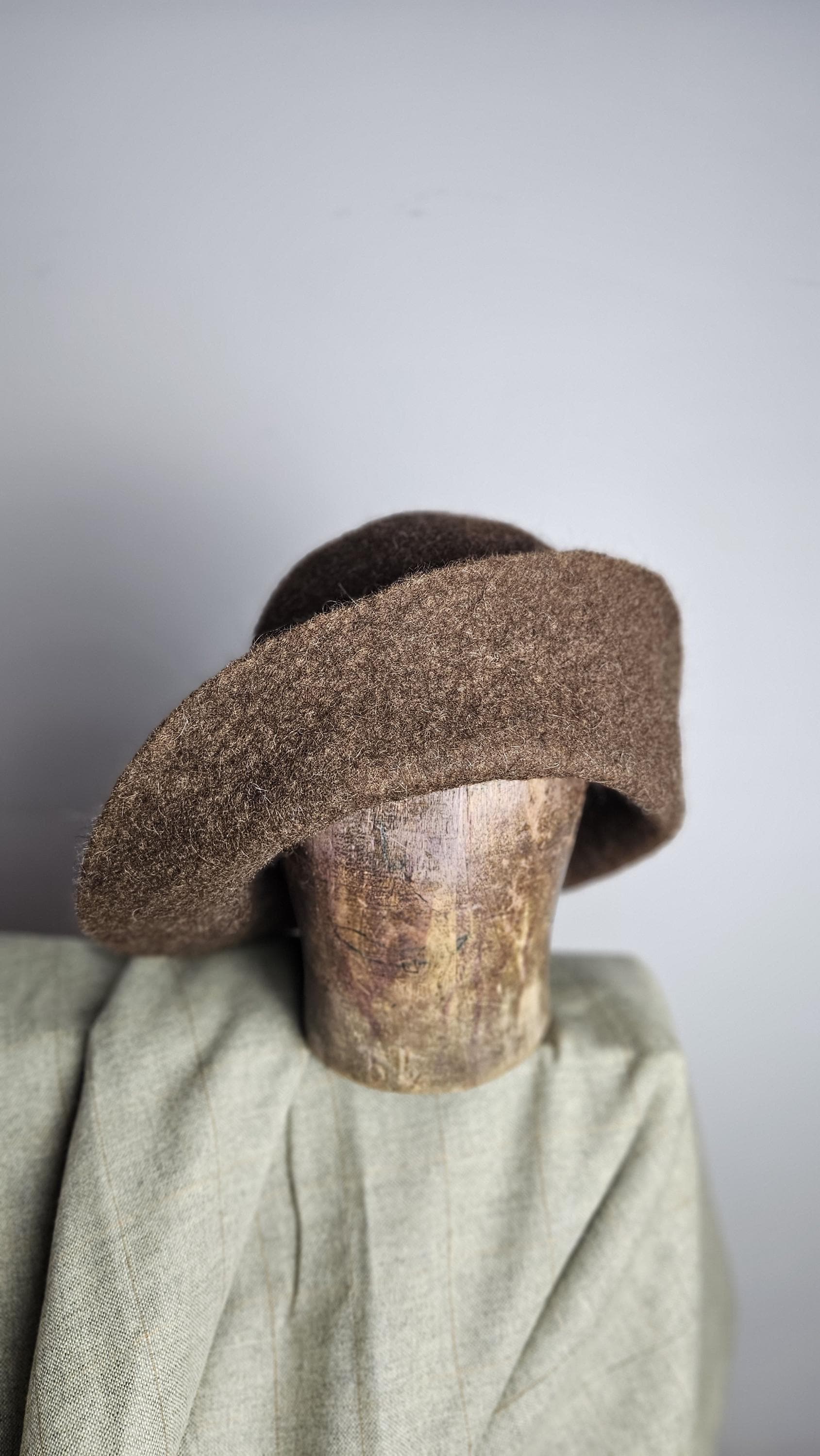 Medieval Hand Felted Pilgrim Hat, Historical Hat, Wide Brim Gar - Etsy