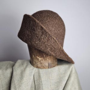 Medieval Hand Felted Pilgrim Hat, Historical Hat, Wide Brim Gar - Etsy