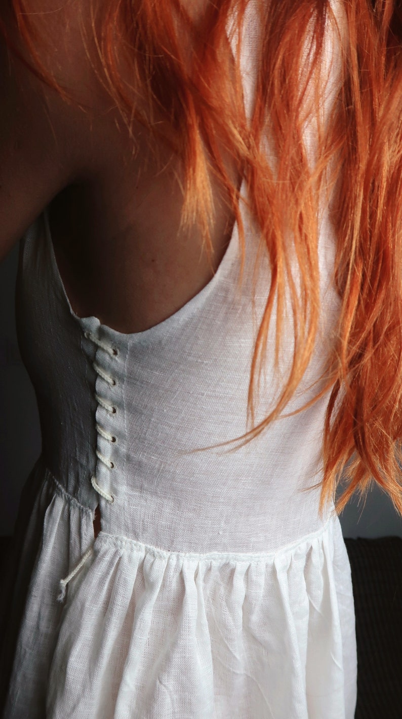 Fitted Linen Chemise, Women Medieval Underwear, Ladies Historical Shift ...