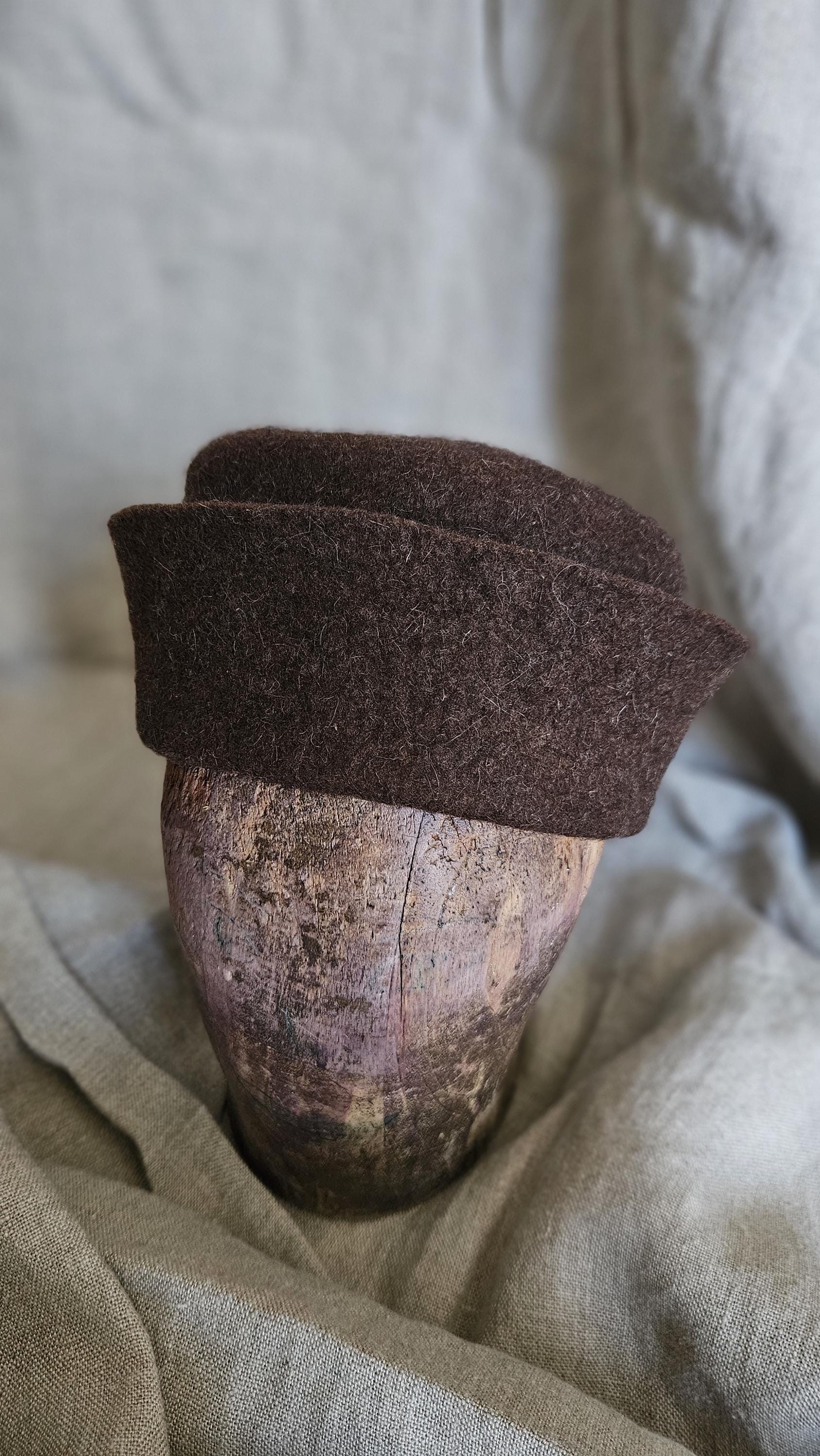Magierka Historical Hat, Medieval Historical Woolen Felt Men's Magera ...