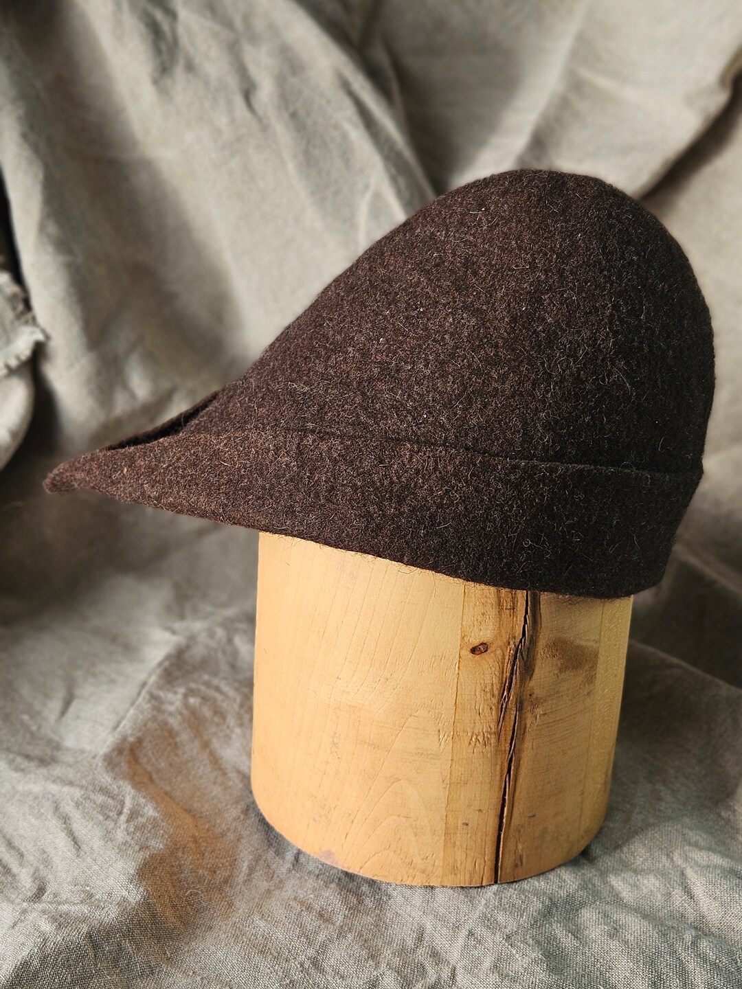 Medieval Hand Felted Bycocket Robin Hood Hat - Etsy