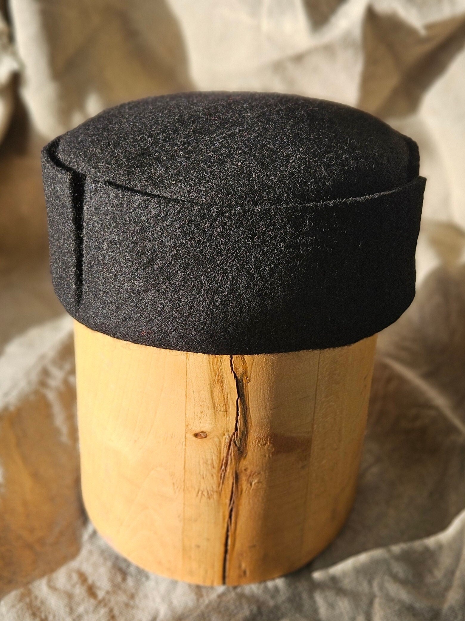 Magierka 100% Wool, Medieval Historical Woolen Felt Men's Magera Hat of ...