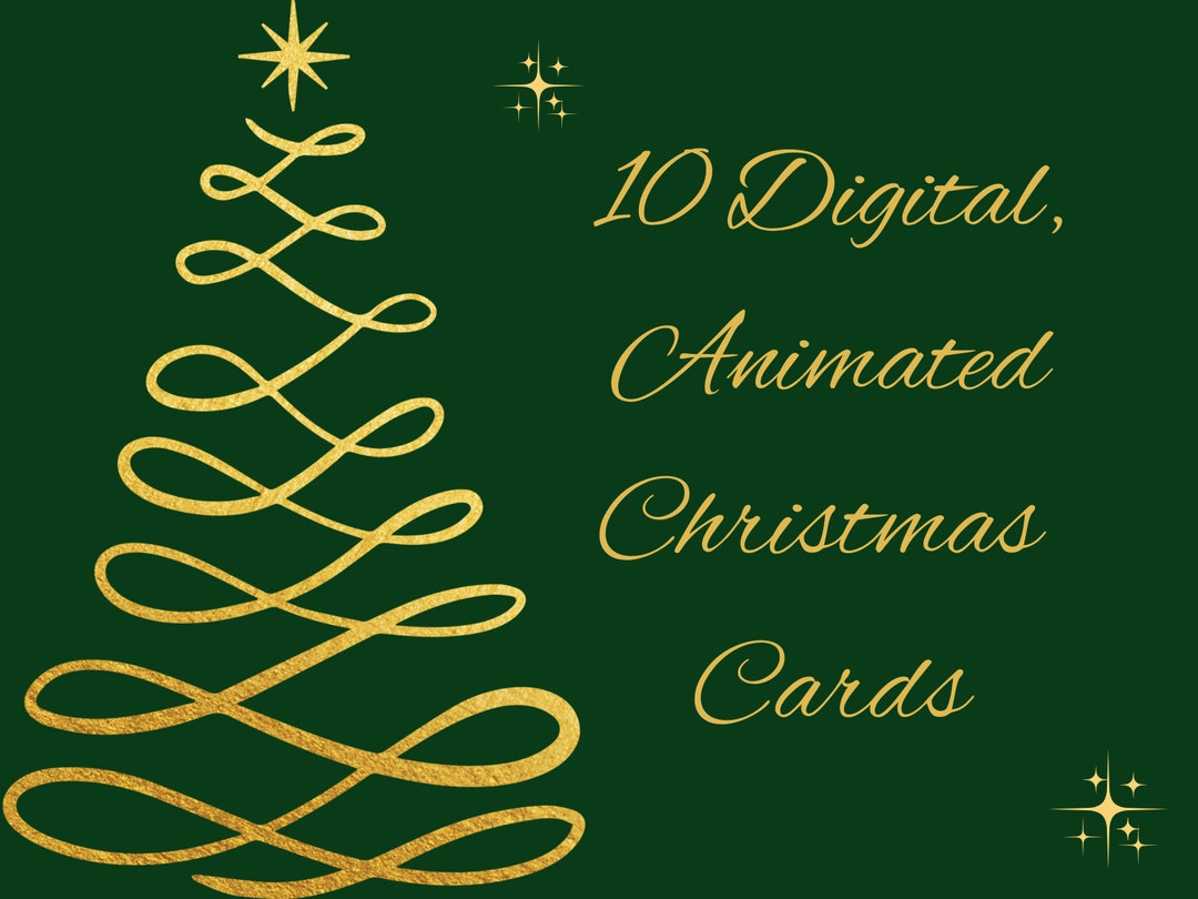 10 Different Animated Fun Christmas Cards for Printing or to Send ...