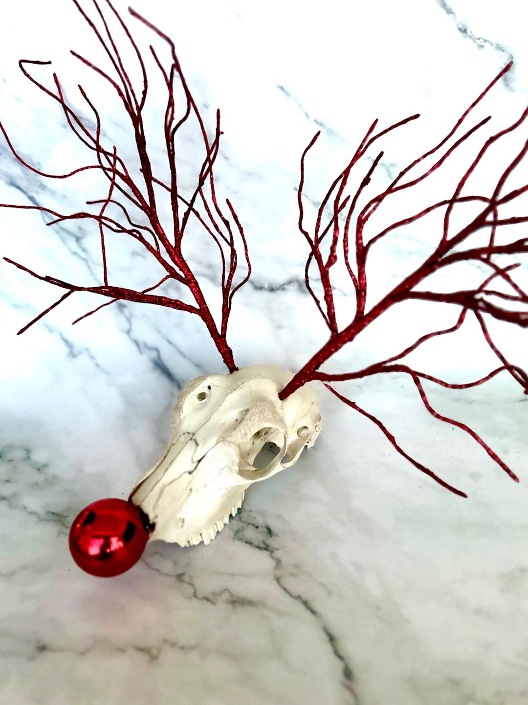 Festive Deer Skull - Etsy