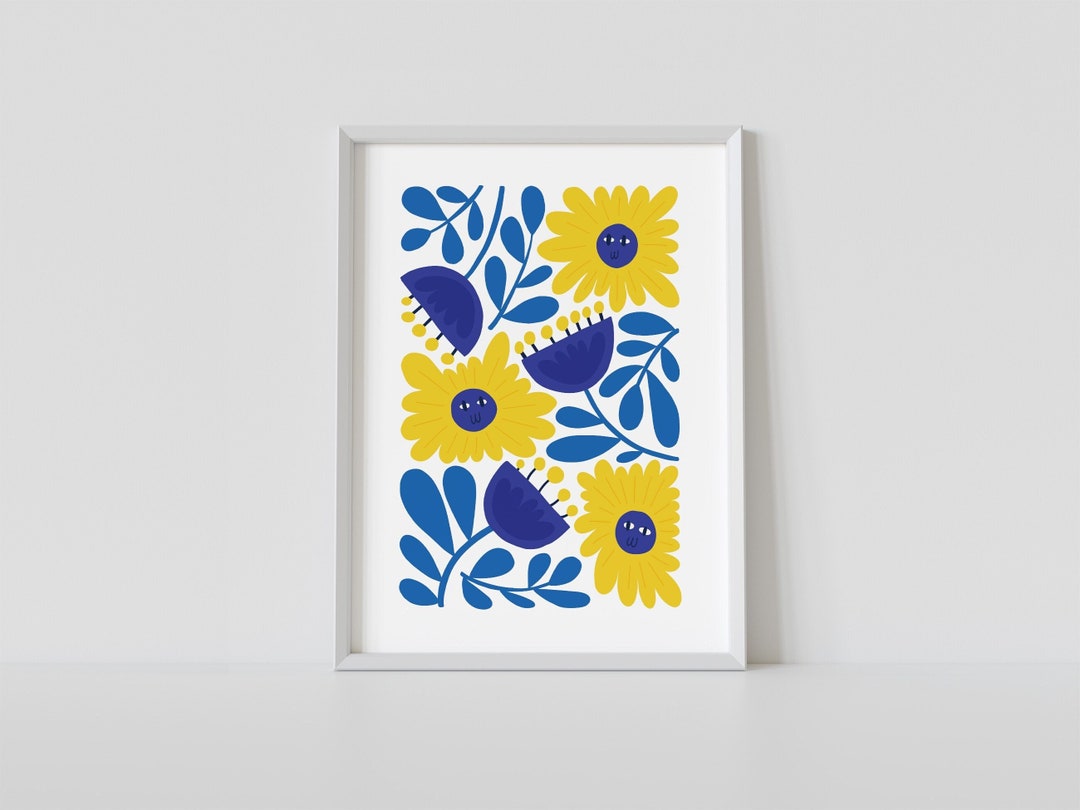 Printable Flower Poster, Abstract Graphic, Exhibition Poster, Art Grade ...